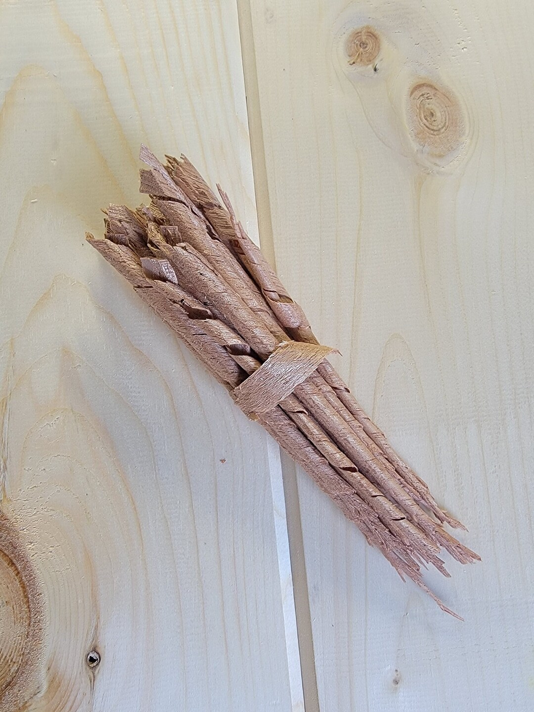 Handmade Wooden Taper - Spill - for Lighting Candles, Pipes, or Cigars ...