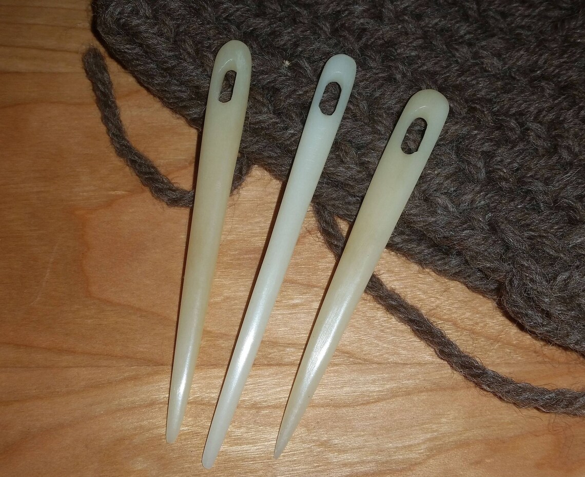 Three Bone Nalbinding Needles | Etsy