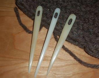 Large Two-eyed Bone Nalbinding Needle | Etsy