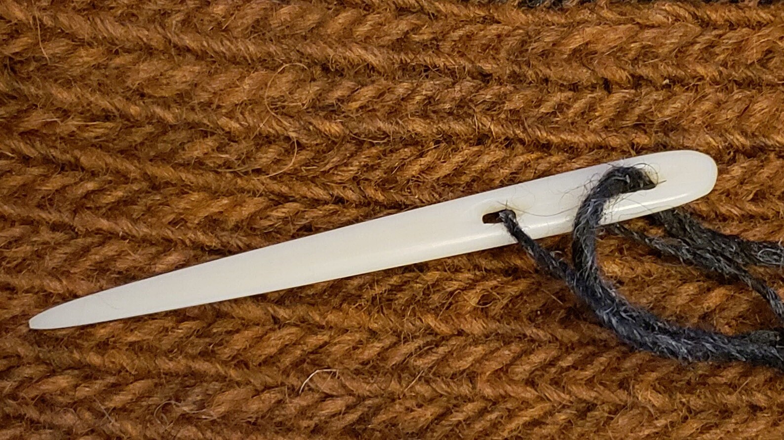 Large Two-eyed Bone Nalbinding Needle - Etsy