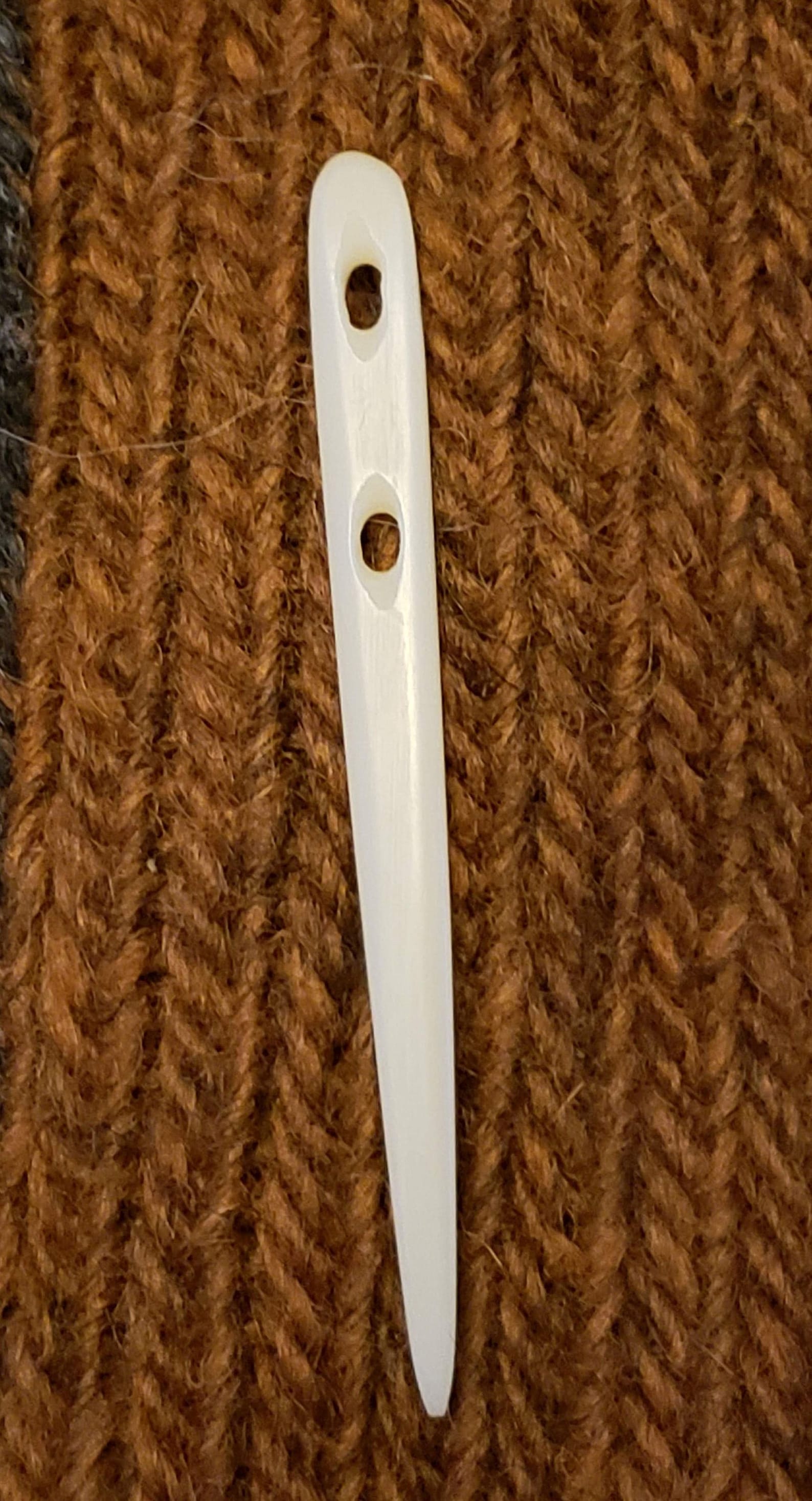 Large Two-eyed Bone Nalbinding Needle - Etsy