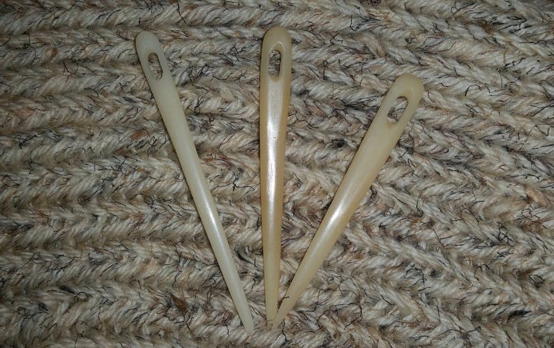 Three Bone Nalbinding Needles | Etsy