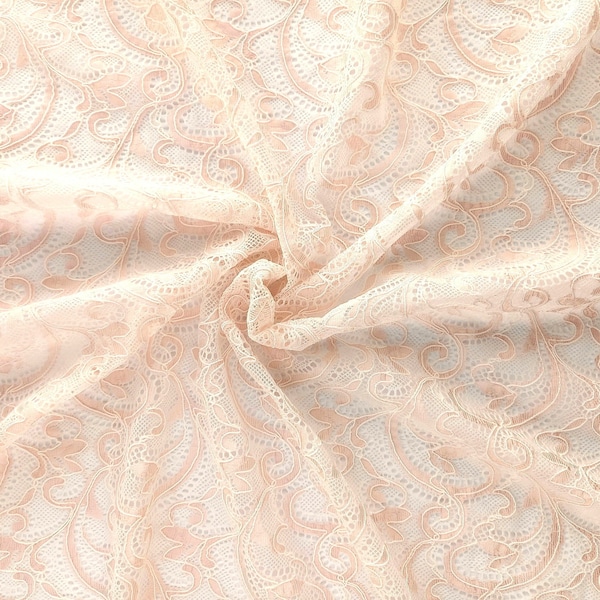 Pink Lace Fabric - Etsy