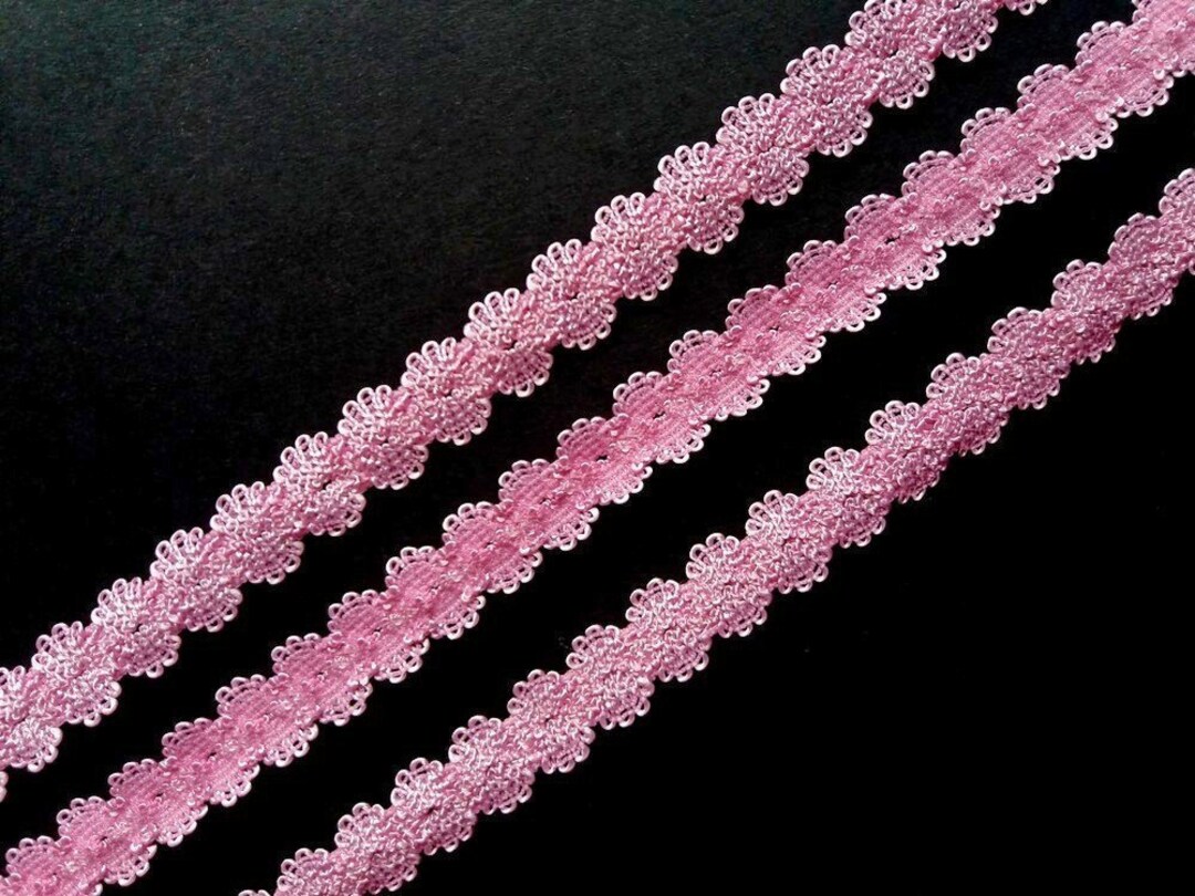 Pink Decorative Elastic Ribbon. Floral Bra Lingerie Underwear ...