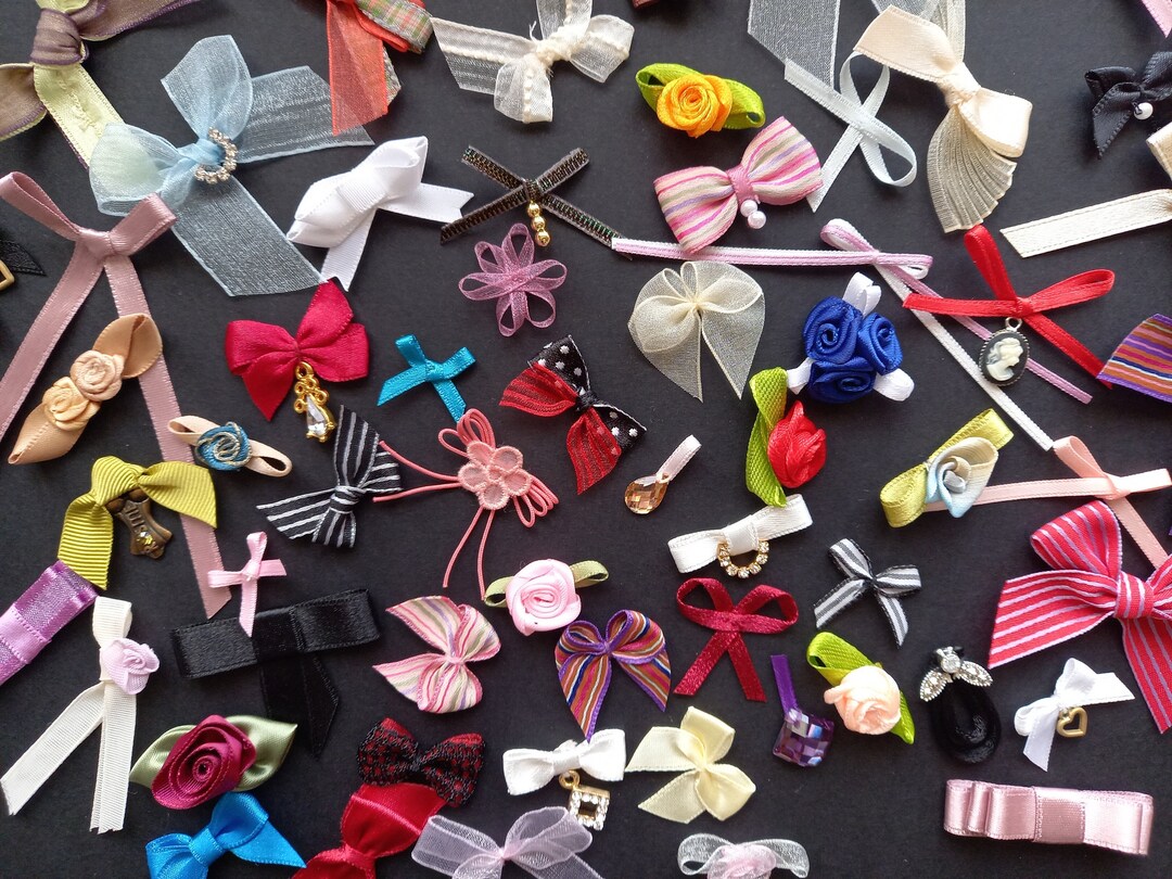 Decorative Satin Ribbon Bra Bows, 30 Pieces, Assorted Lingerie ...