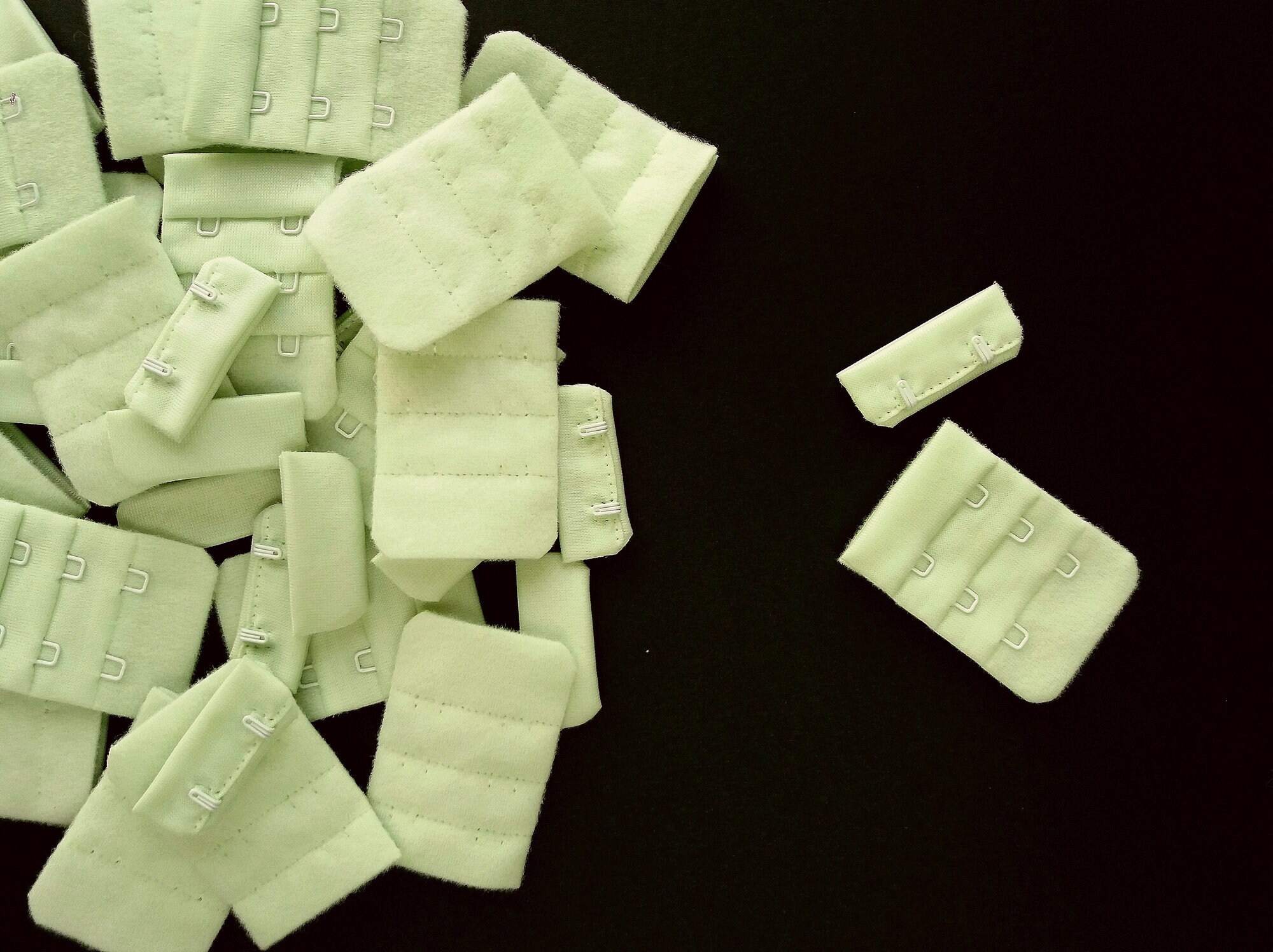 2 Row Bra Back Closure Lingerie Hook and Eye Set Adjustable | Etsy