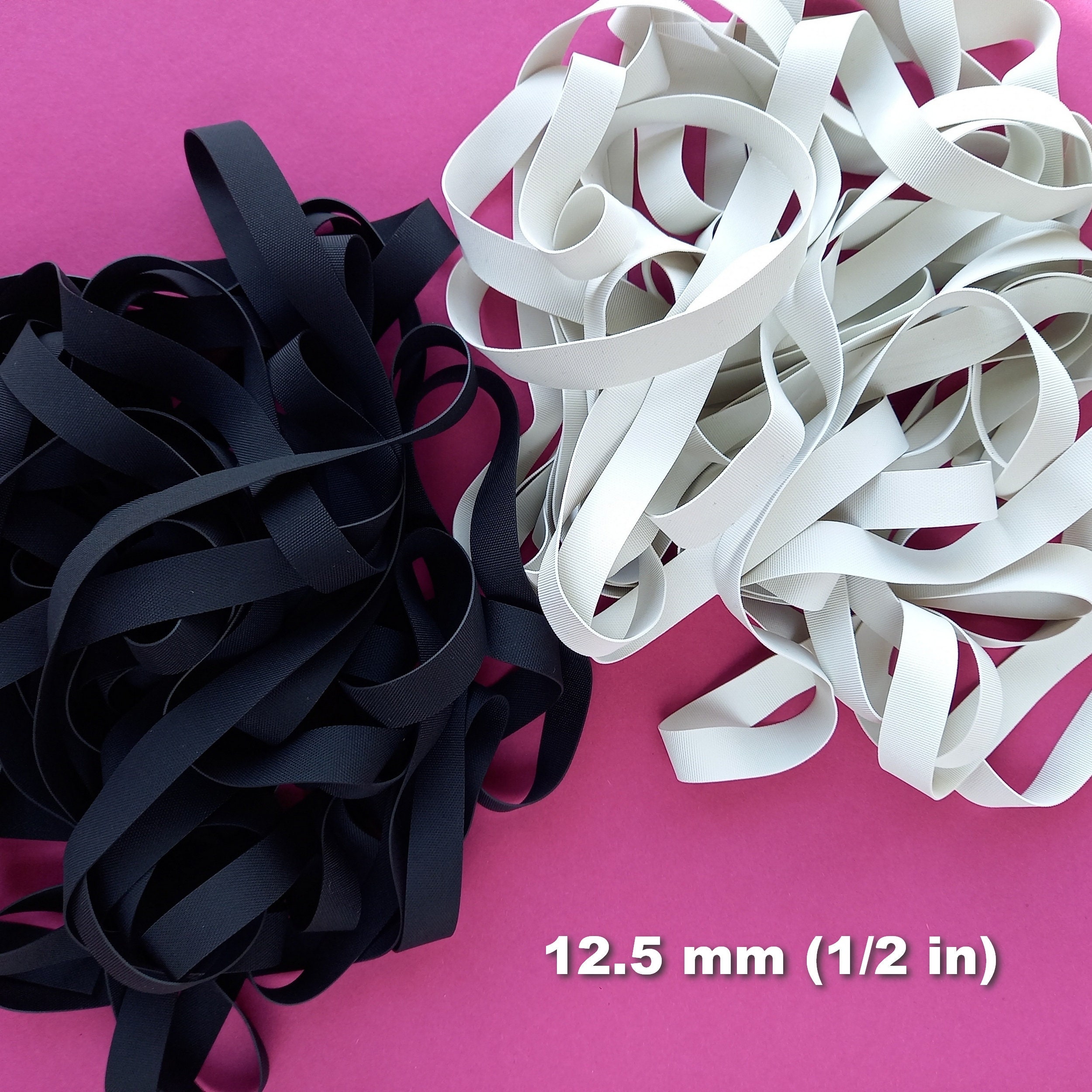 12.5 Mm (1/2 In) Silicon Coated Swimwear Elastic With Ribbed Surface ...