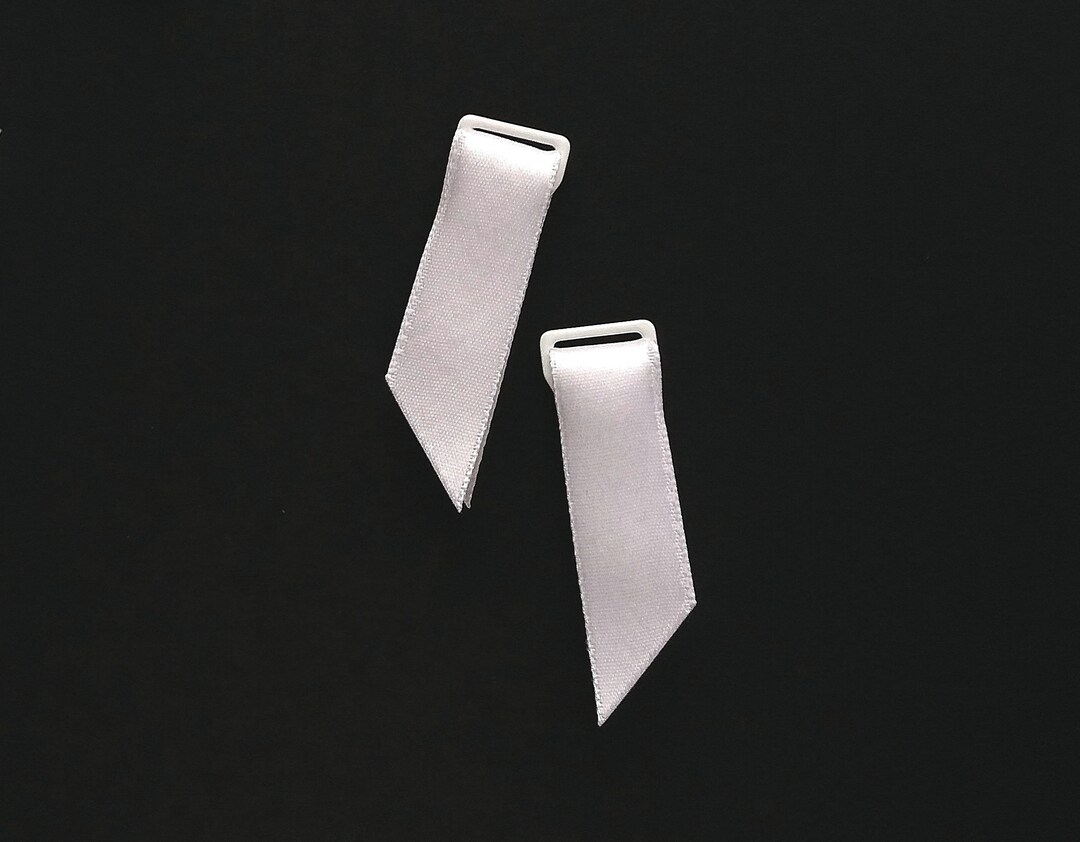 Garter Belt Clips 12 Mm (1/2 In) Covered With 15 Mm (9/16 In) Satin ...