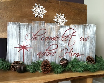 Religious christmas signs | Etsy