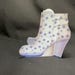 Boot Shaped Blue Christmas Card, Decoupage Card, Handmade in the UK - Etsy
