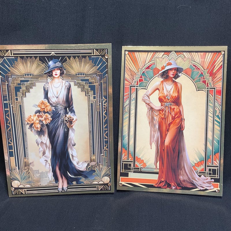 Vintage Style Card - Etsy