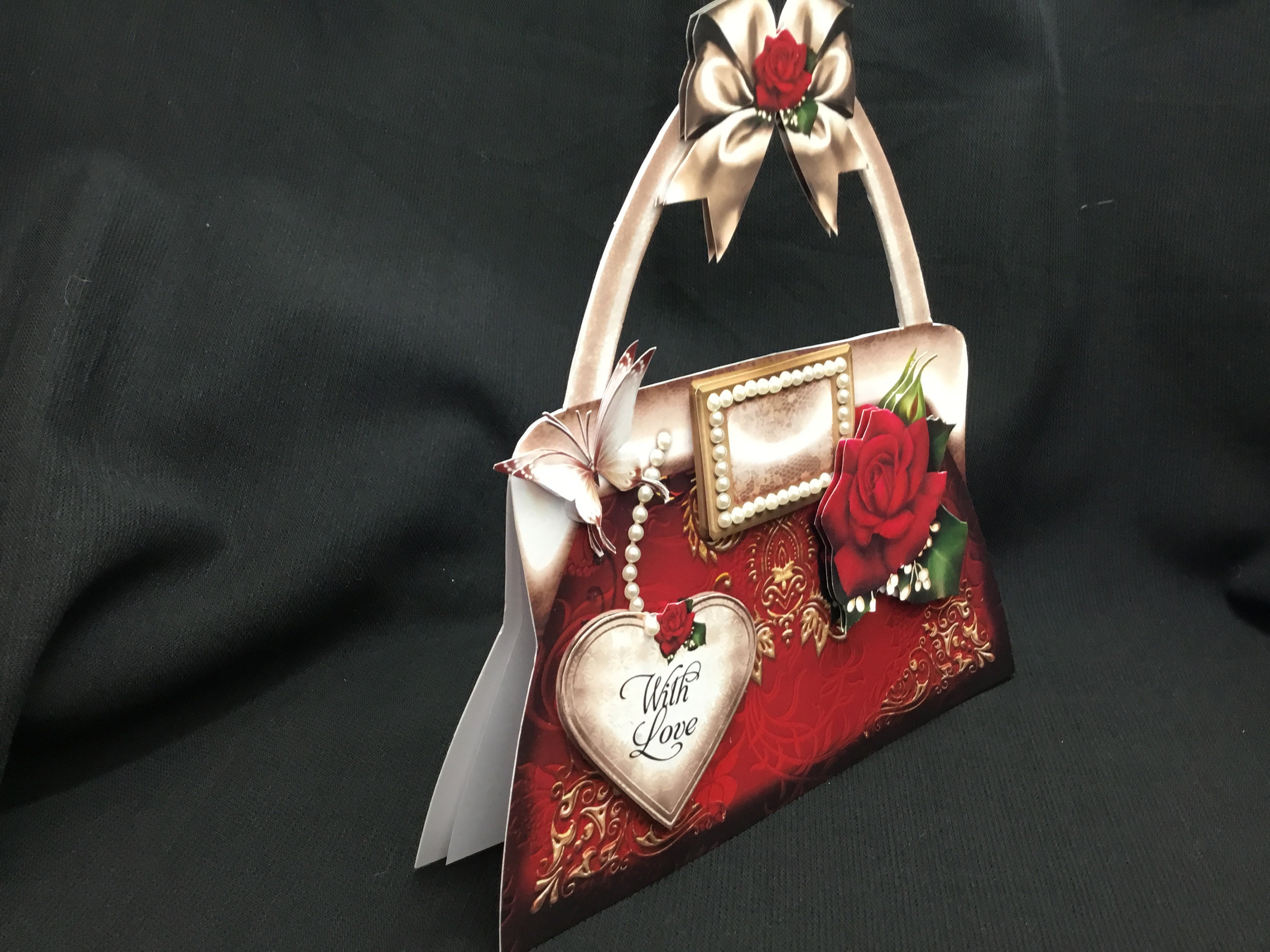 Handbag Shaped 3D Decoupage Card Personalised Your Special - Etsy