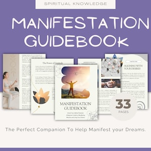 Manifestation Guidebook, Law of Attraction, Spiritual Manifestation ...