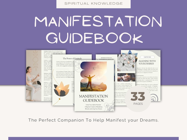 Manifestation Guidebook, Law of Attraction, Spiritual Manifestation ...