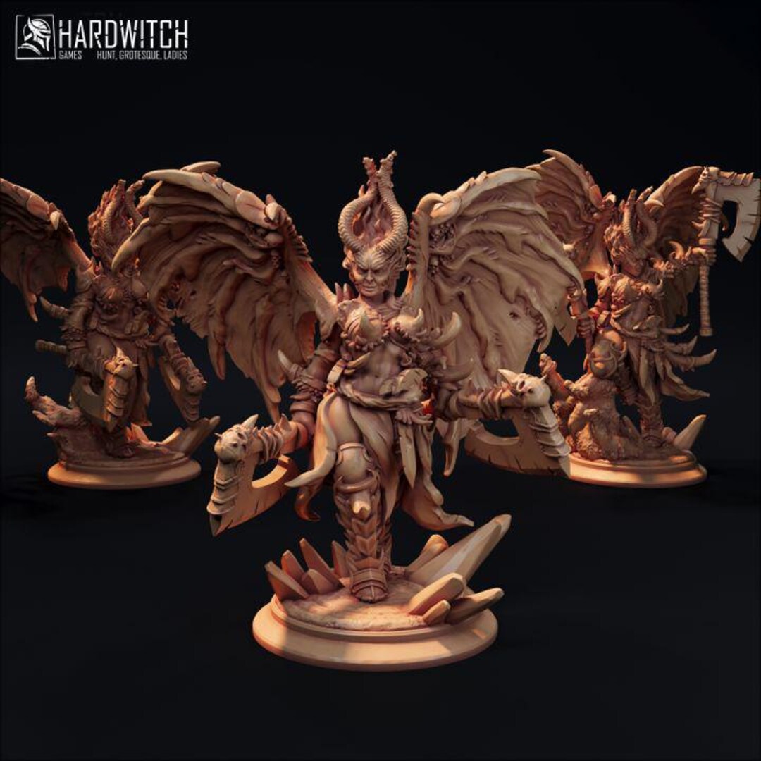 Archdevil Set 3x - 32mm, Dungeons and Dragons Mini RPG Tabletop ...
