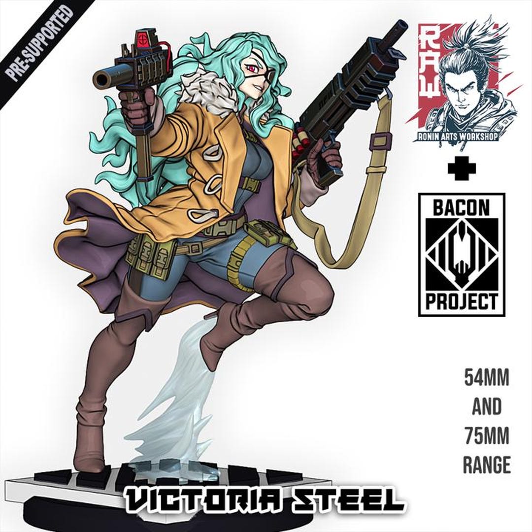 Victoria Steel - Female Spy 54mm/75mm, Ronin Arts, Tabletop, Anime ...