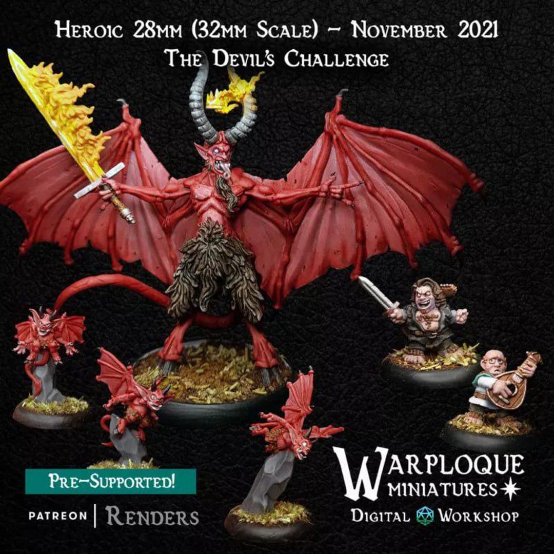 Devils Challenge, Tenacious D | Dnd Miniatures, Warp Miniatures ...