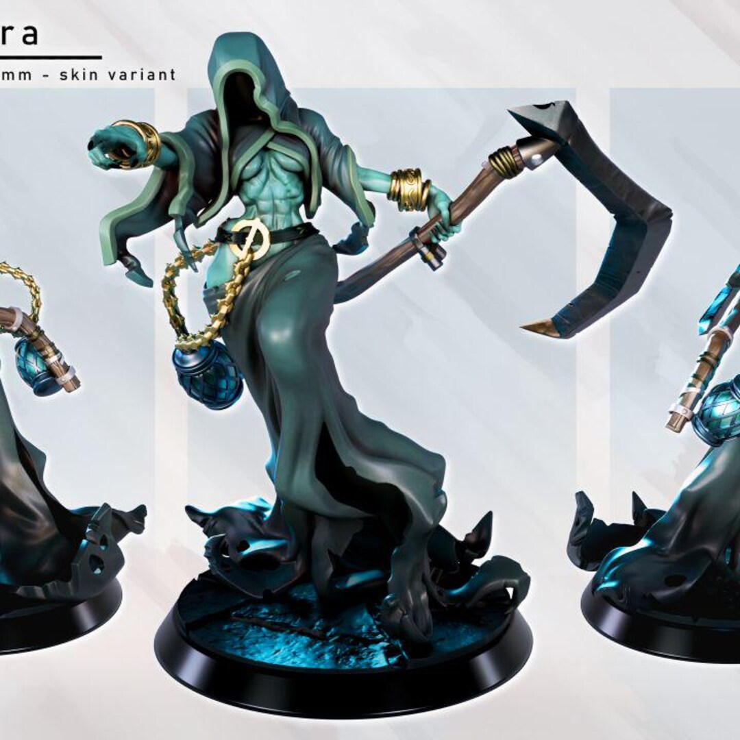 Undead Wraith Nyxera - 32mm/75mm - Resin Print, Gaz Minis, Waifu, Anime ...