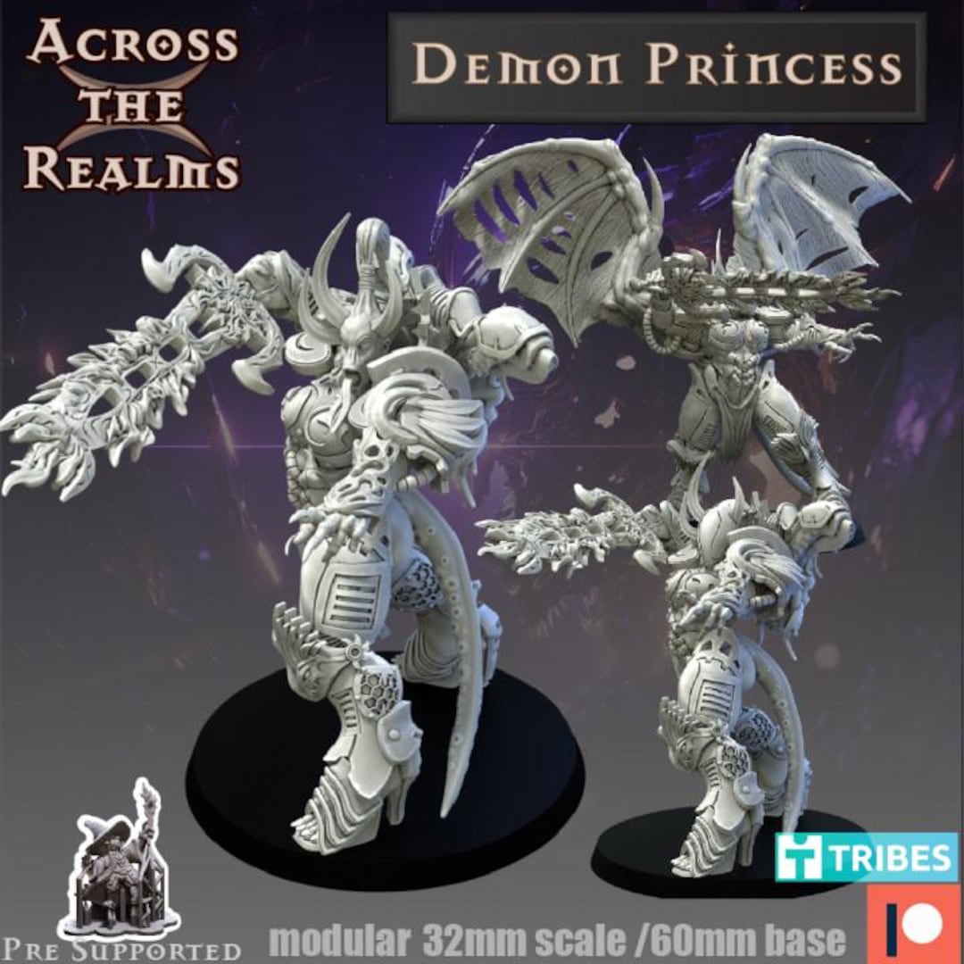 Demon Princess, Demons of Excess, 32mm, Across the Realms, Nsfw, Proxy ...
