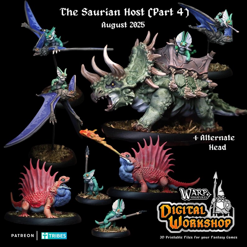 Lizardmen MEGA BUNDLE - Saurian Host | Dnd Miniatures, Warp Miniatures ...