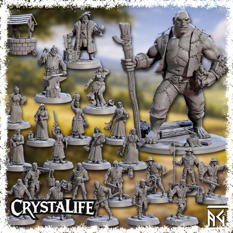 Dnd Figurines Townsfolk - Etsy