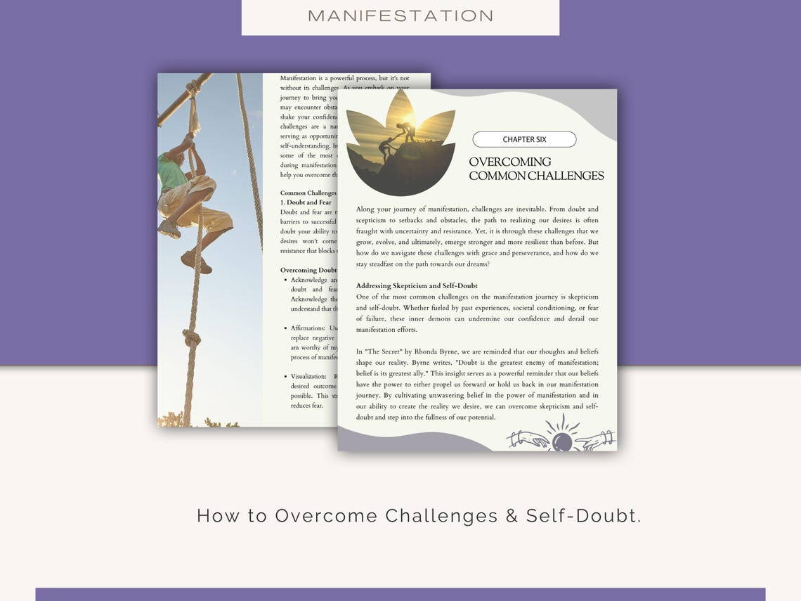 Manifestation Guidebook, Law of Attraction, Spiritual Self-help - Etsy