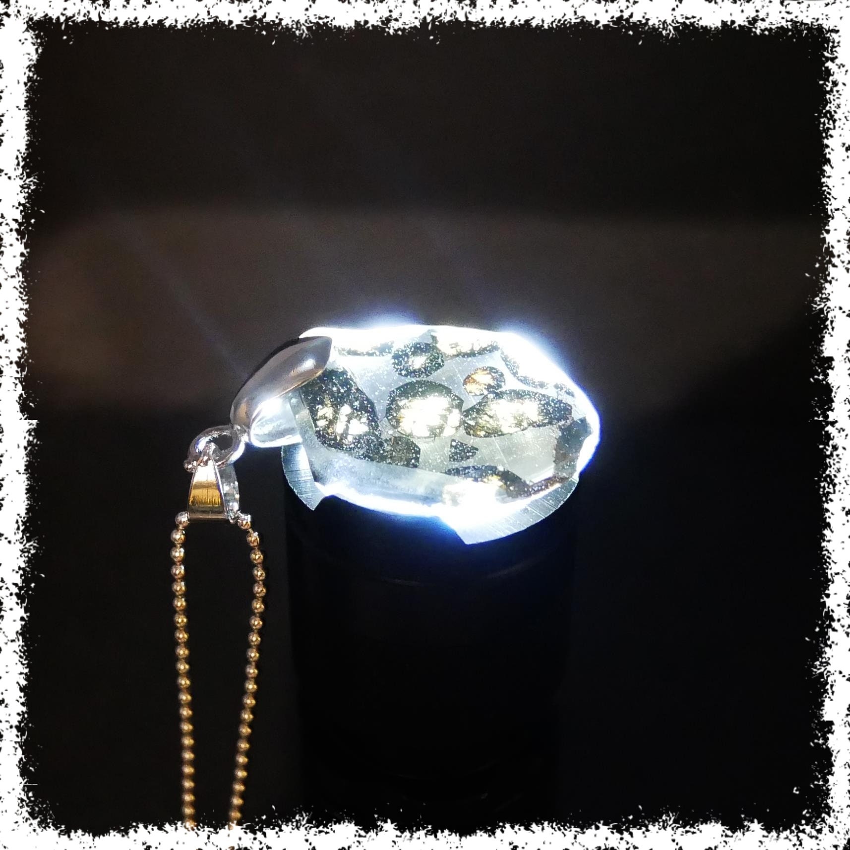 PALLASITE METEORITE PENDANT Alien Gemstone Peridot From - Etsy UK