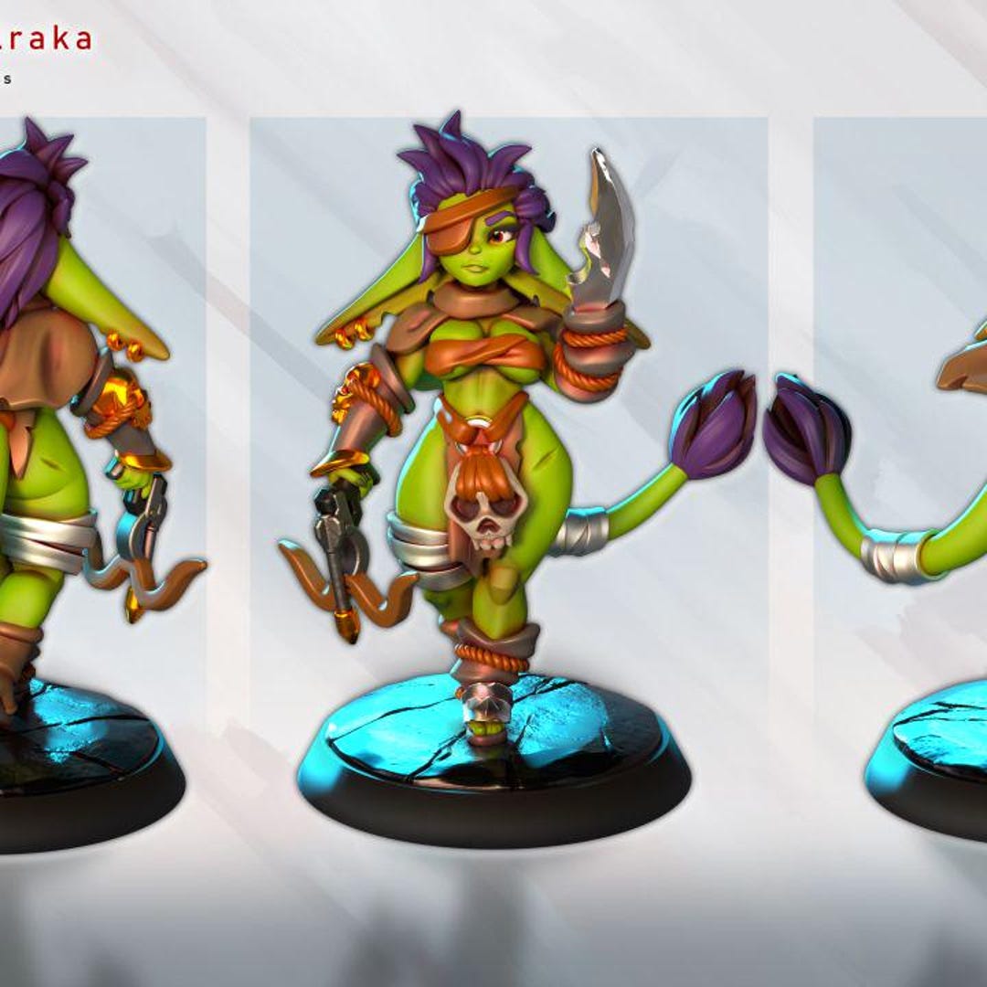 Telraka - Goblin Alpha Goblin Tribe Army, 32mm, Gaz Minis, Resin Print ...