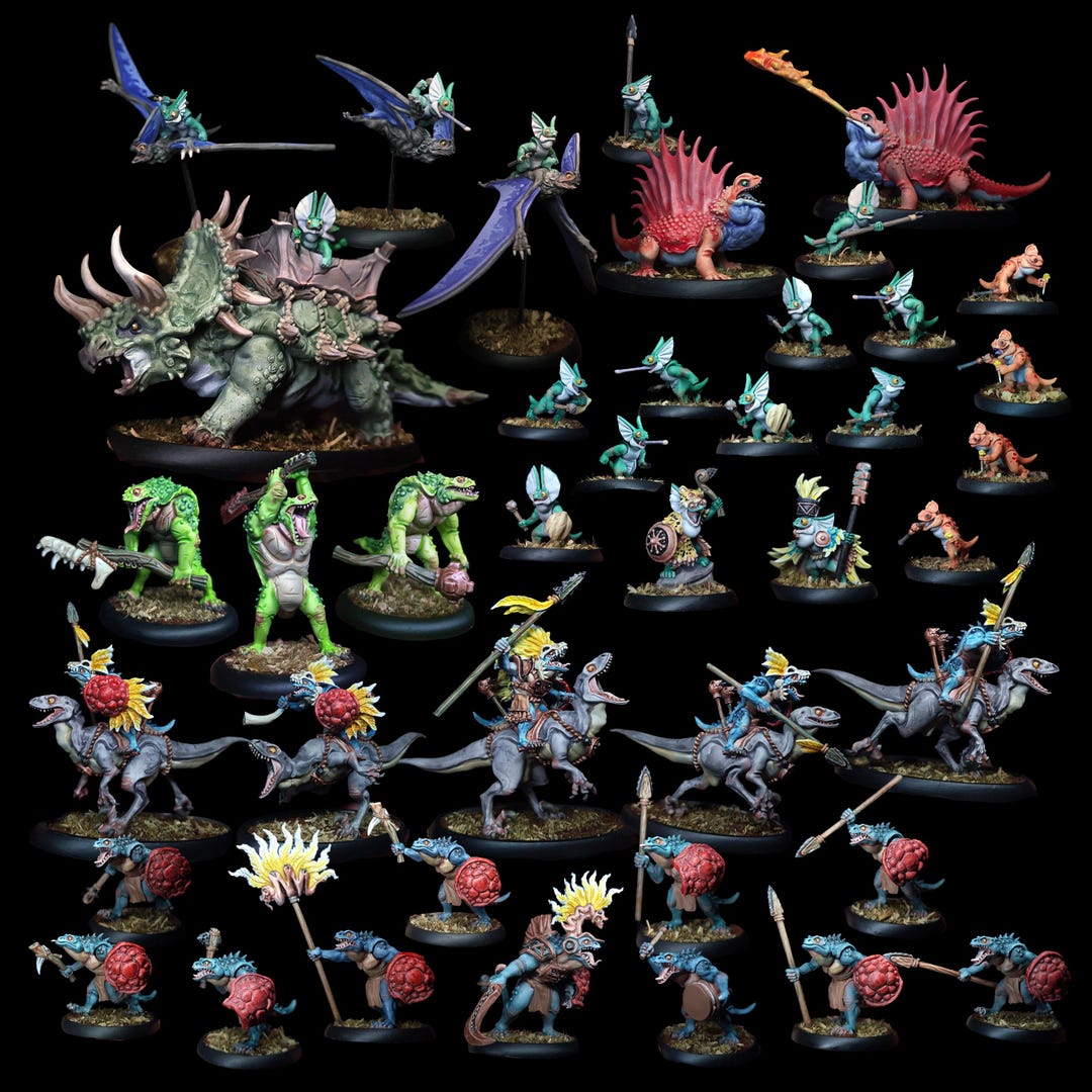 Lizardmen MEGA BUNDLE - Saurian Host | Dnd Miniatures, Warp Miniatures ...