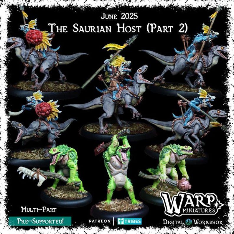 Lizardmen MEGA BUNDLE - Saurian Host | Dnd Miniatures, Warp Miniatures ...