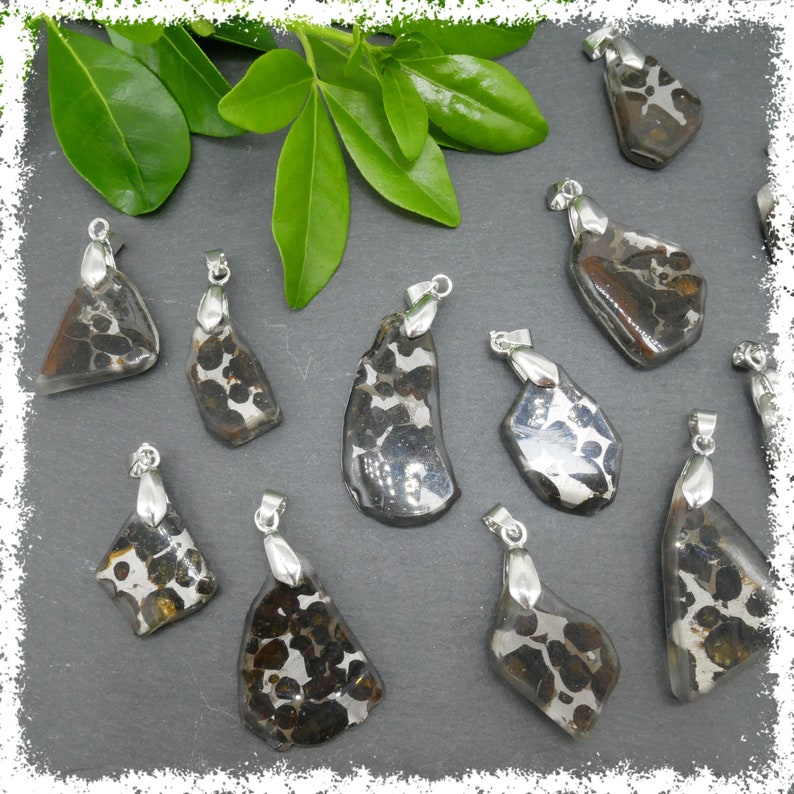 PALLASITE METEORITE PENDANT, Alien Gemstone - Peridot From Space | Like ...
