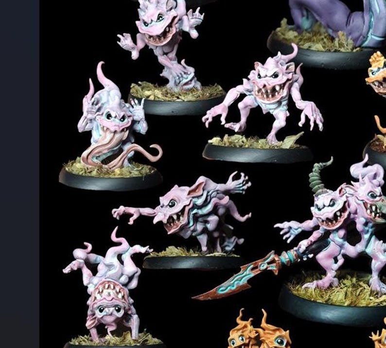 Demons of Change Army | Warp Miniatures | Tabletop | One Page Rules ...