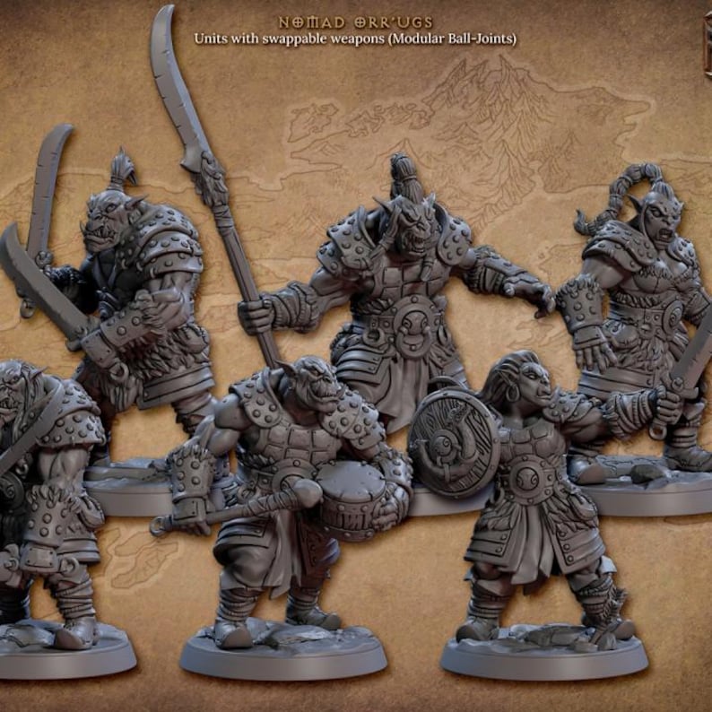 Nomad Orr'ugs Orc Army - Artisan Guild - Dungeons and Dragons Mini RPG ...