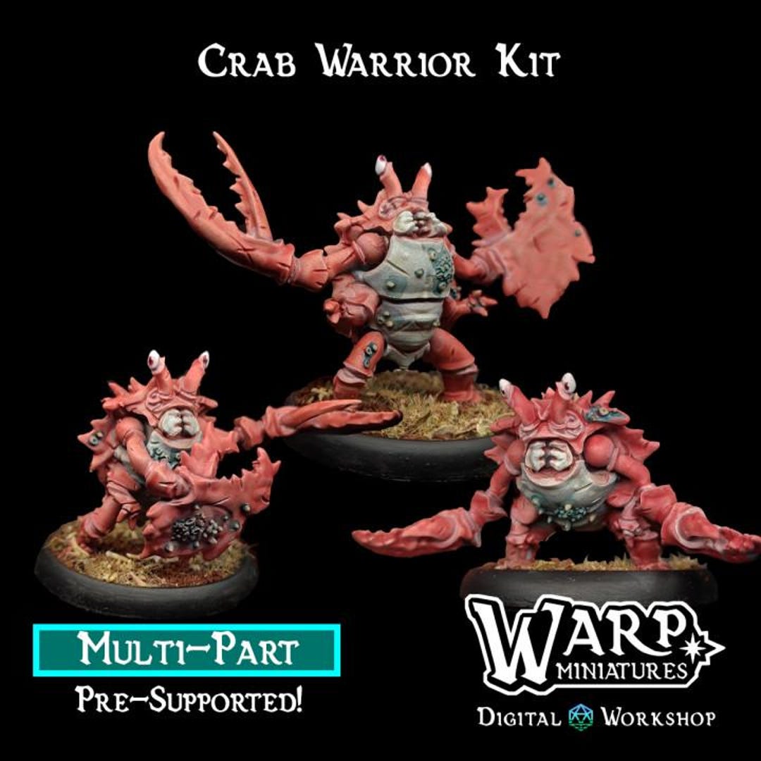 Crab Warriors | Dnd Miniatures, Warp Miniatures | Tabletop Minis | One ...