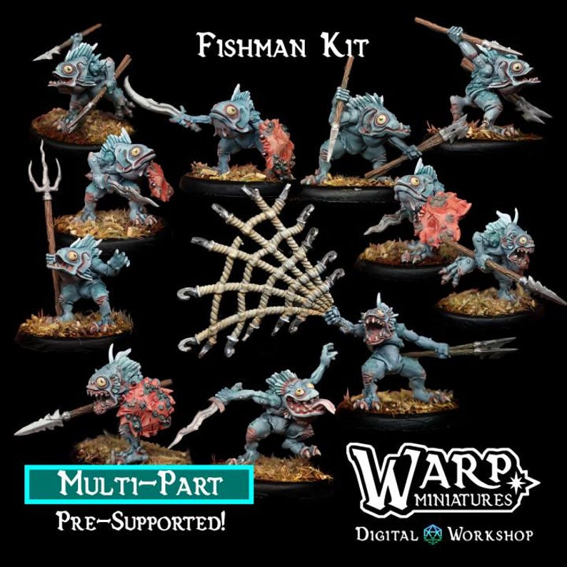 Fishman Hordes Army | Dnd Miniatures, Warp Miniatures | Tabletop Minis ...