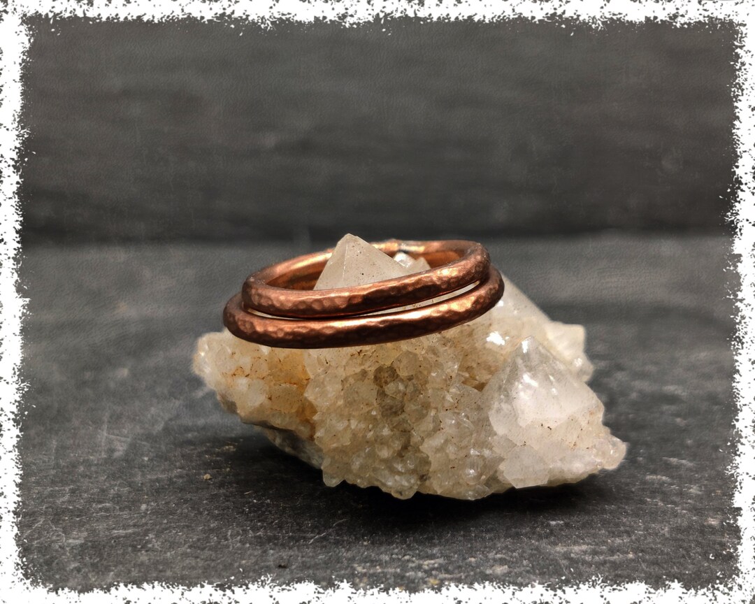 HAMMERED COPPER RING, Stackable, Pure Copper Ring, Handmade Copper ...
