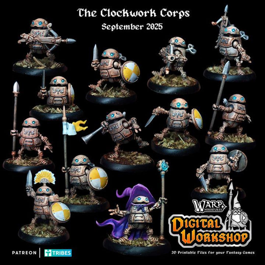 The Clockwork Corps | Dnd Miniatures, Warp Miniatures | Tabletop Minis ...