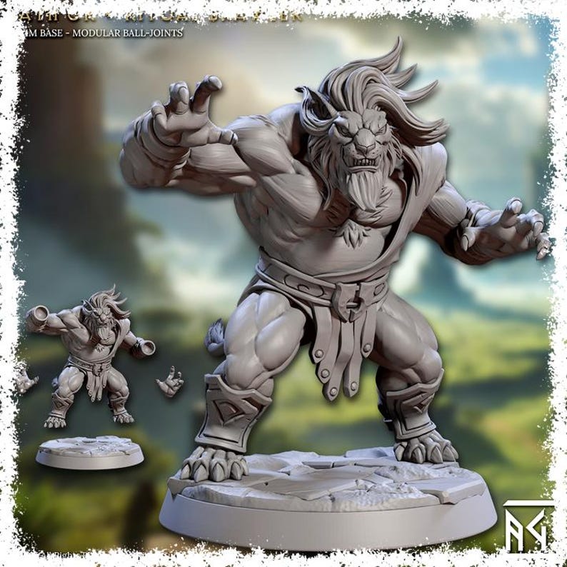 Solarmane Rakshakin Leonids Catfolk Army - Artisan Guild - Wargaming ...