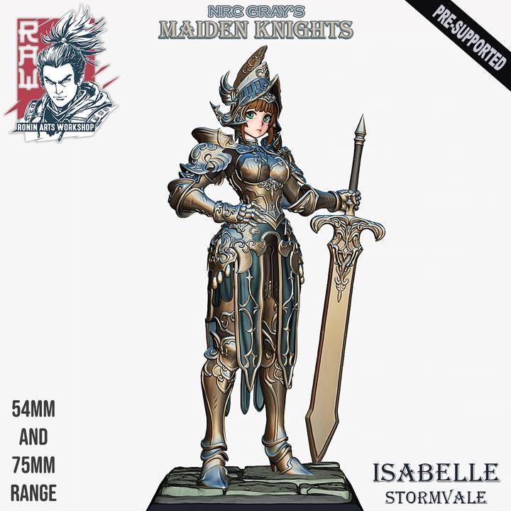 Maiden Knights Se 54mm/75mm Ronin Arts, Dungeons and Dragons Mini, RPG ...