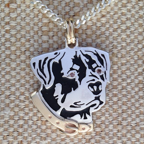 Rottweiler Pendant - Etsy