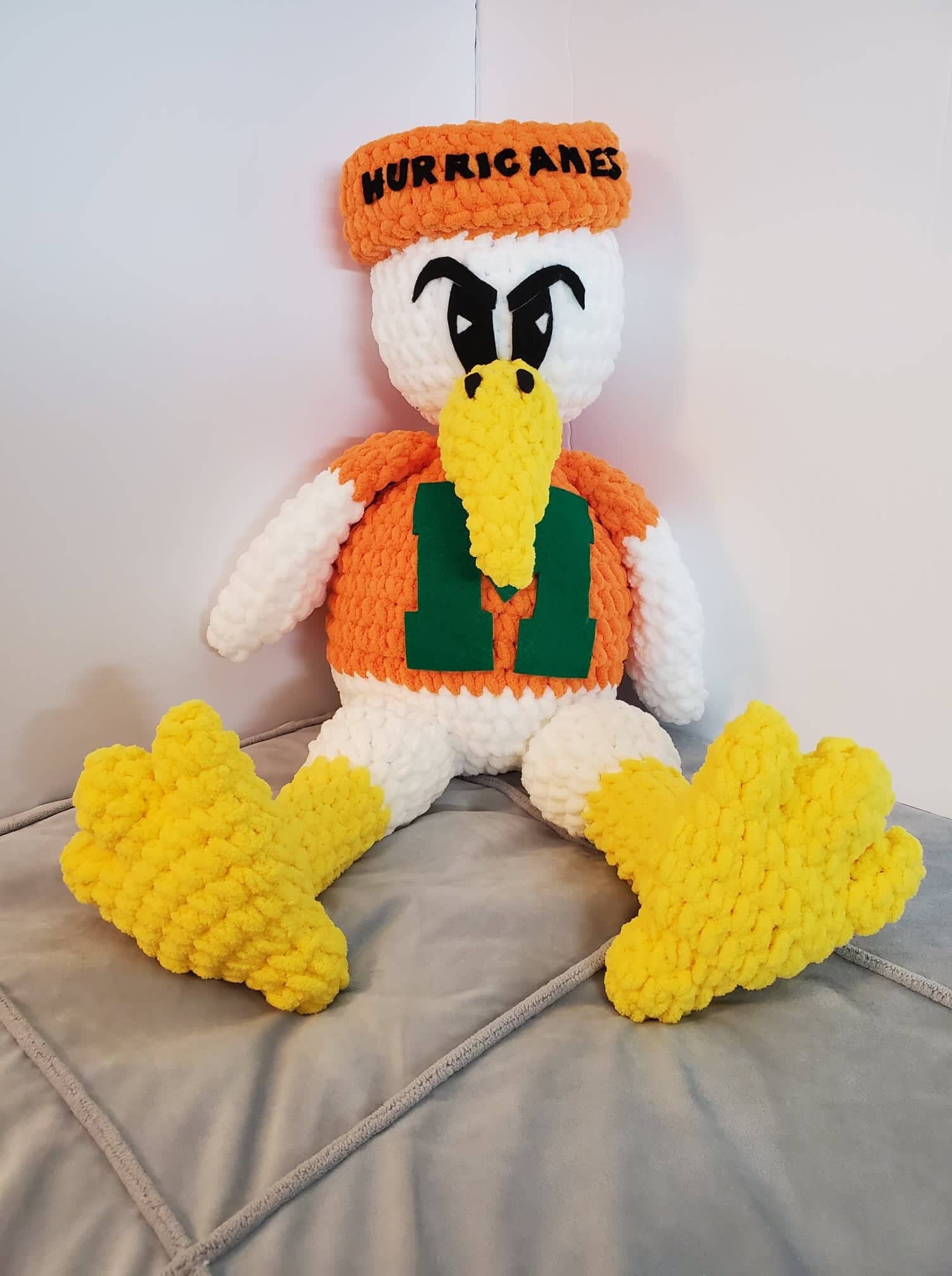 Miami Hurricanes Mascot Pattern, Plush Ibis, Crochet Ibis - Etsy