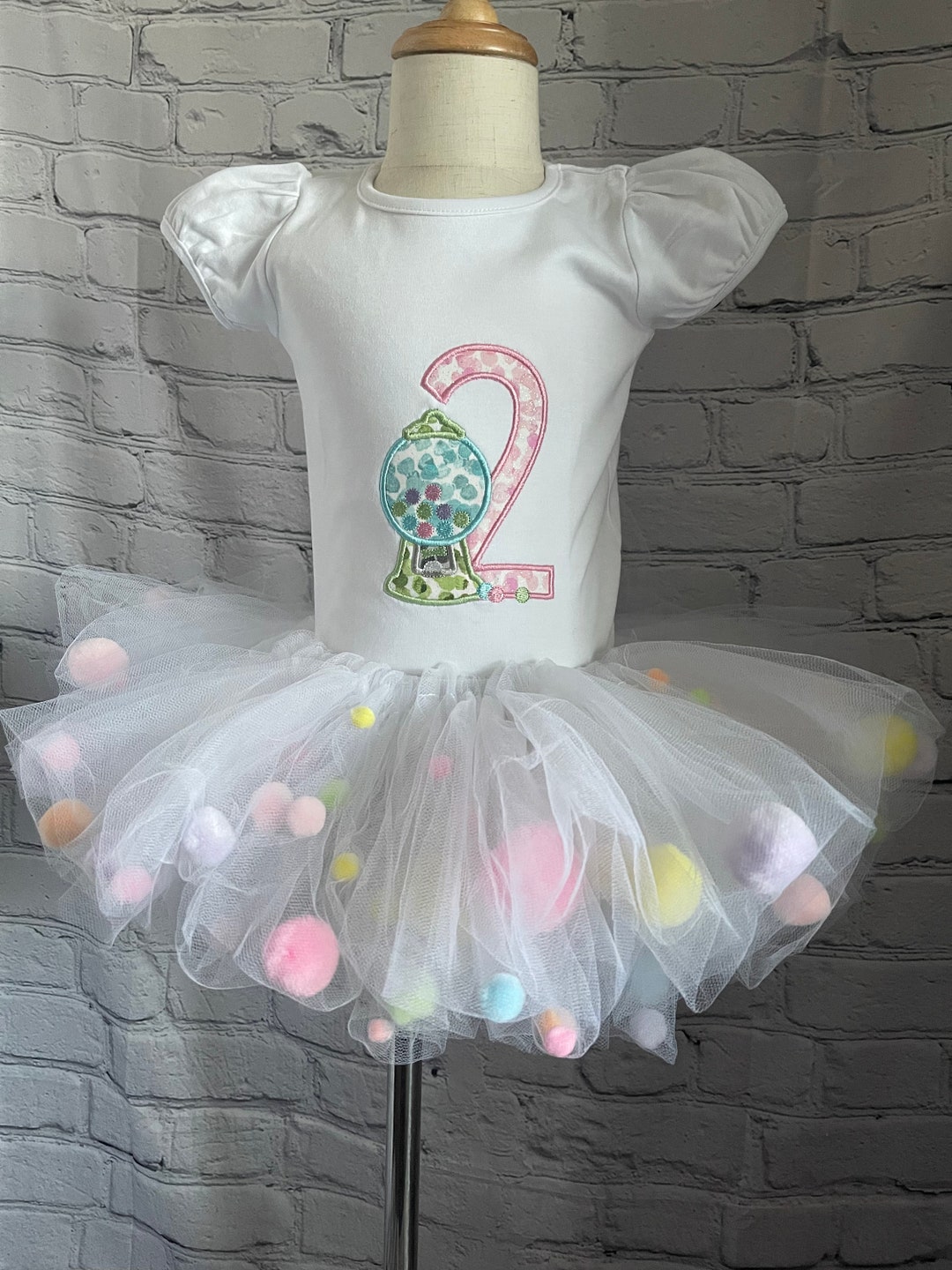 Kids Birthday Tutu Outfit - Gumball Machine - Fun Colorful Tutu - Etsy