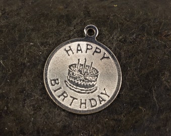 Happy Birthday Silver Coin - Etsy