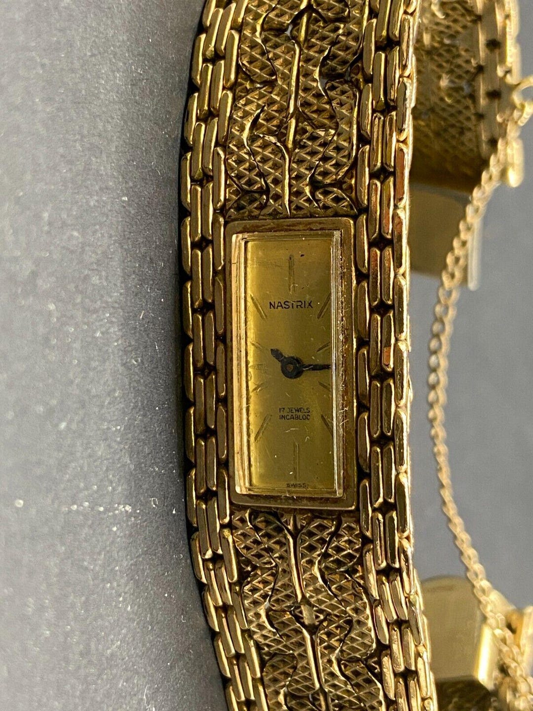 Vintage Signed Nastrix Incabloc 17 Jewel 12k Gold Filled Women's ...