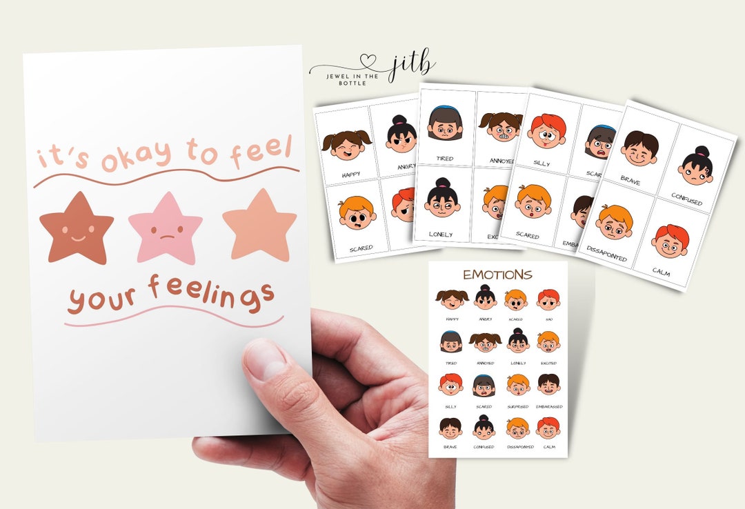 Emotion Flashcards, Homeschool Printables, Educational Poster ...