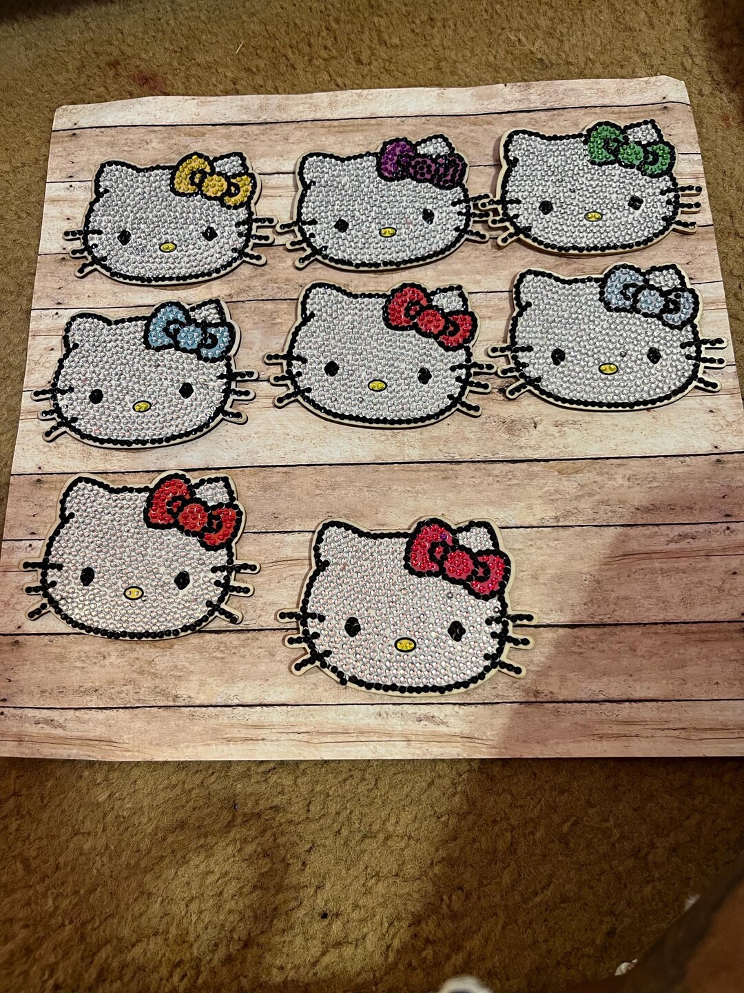 Set of 8 Cartoon Character Coasters - Etsy