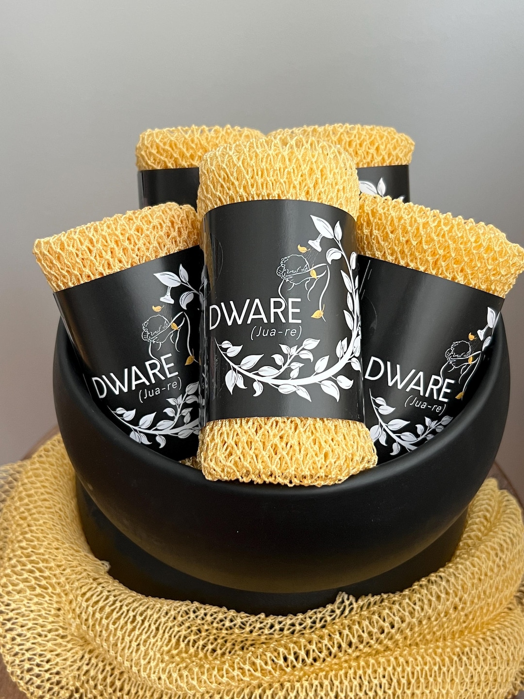 NEW Color!! Butter Yellow Exfoliating Bath Sponge, African Exfoliating ...