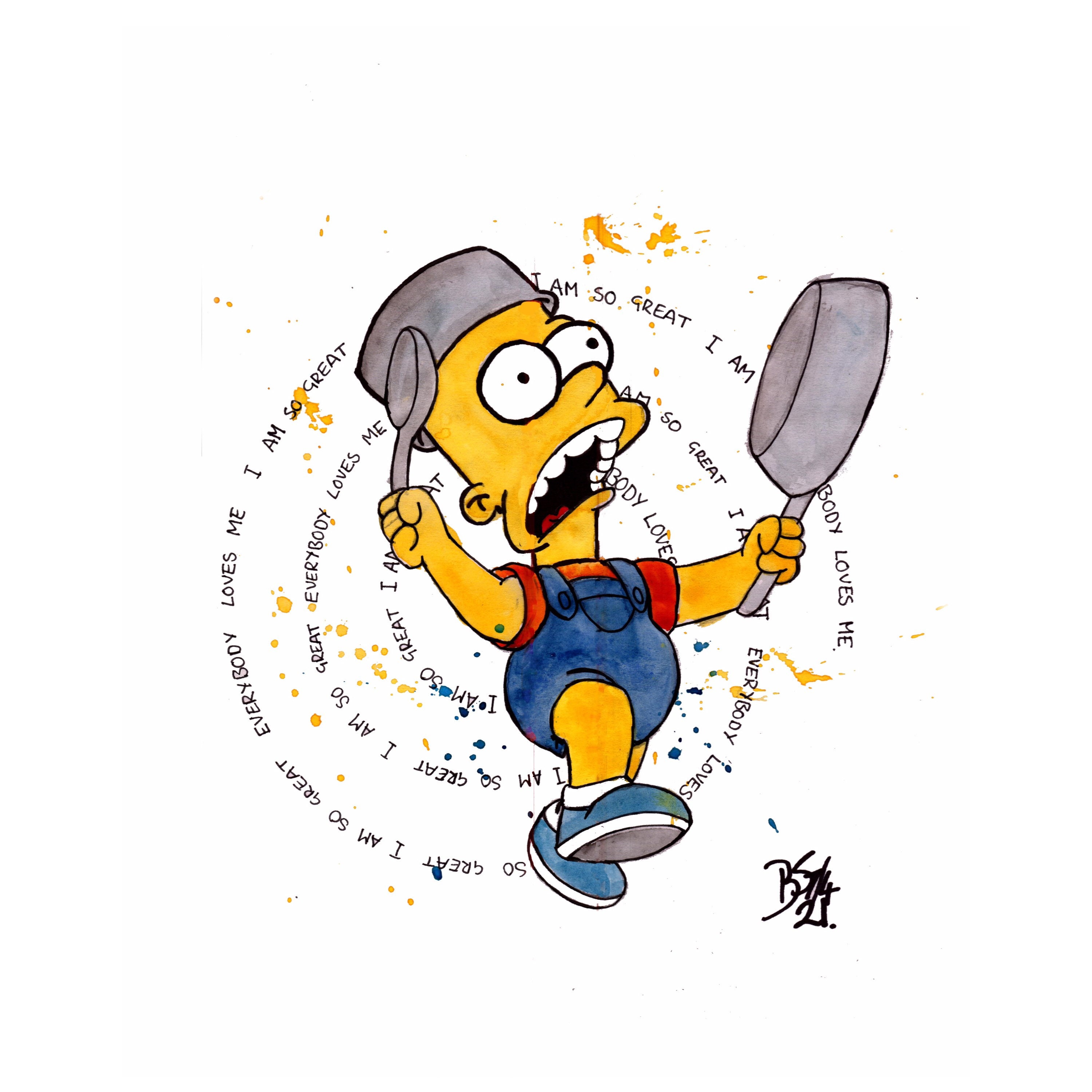 I Am so Great Bart Print - Etsy