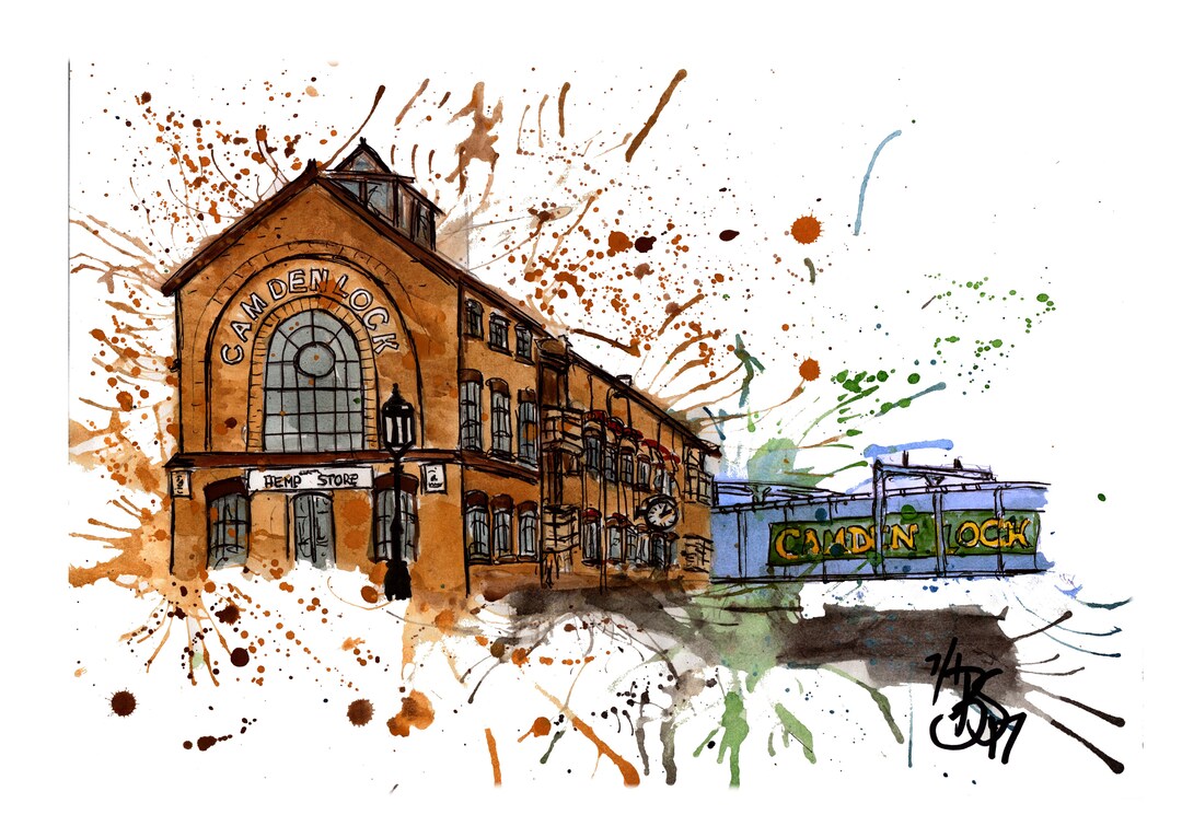 Camden Lock Print - Etsy