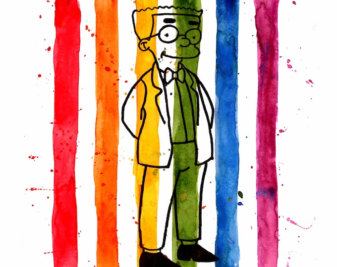 LGBT Smithers Simpsons Print - Etsy